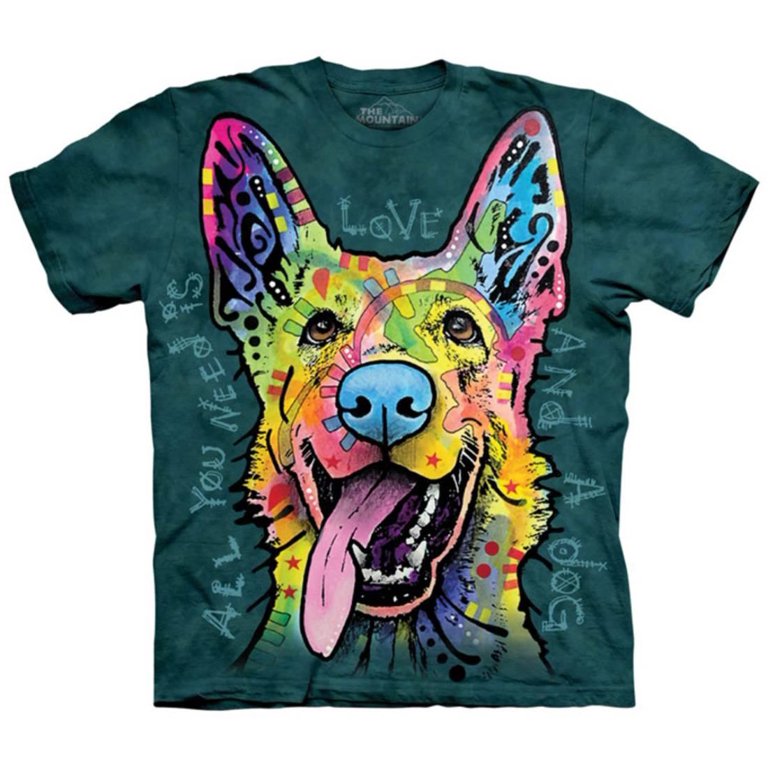 The Mountain Love Shepherd T Shirt by artist Dean Russo